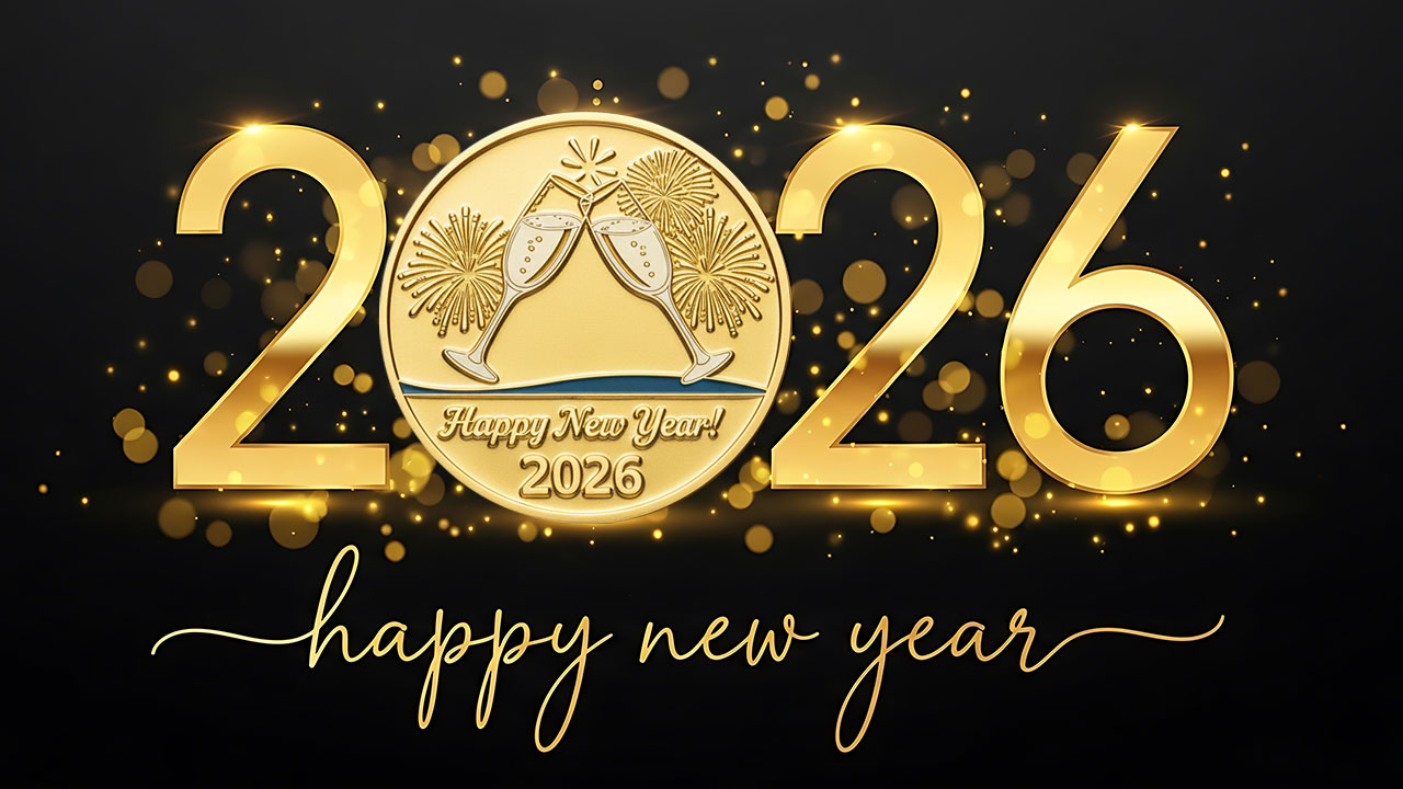 Custom New Year's Coins